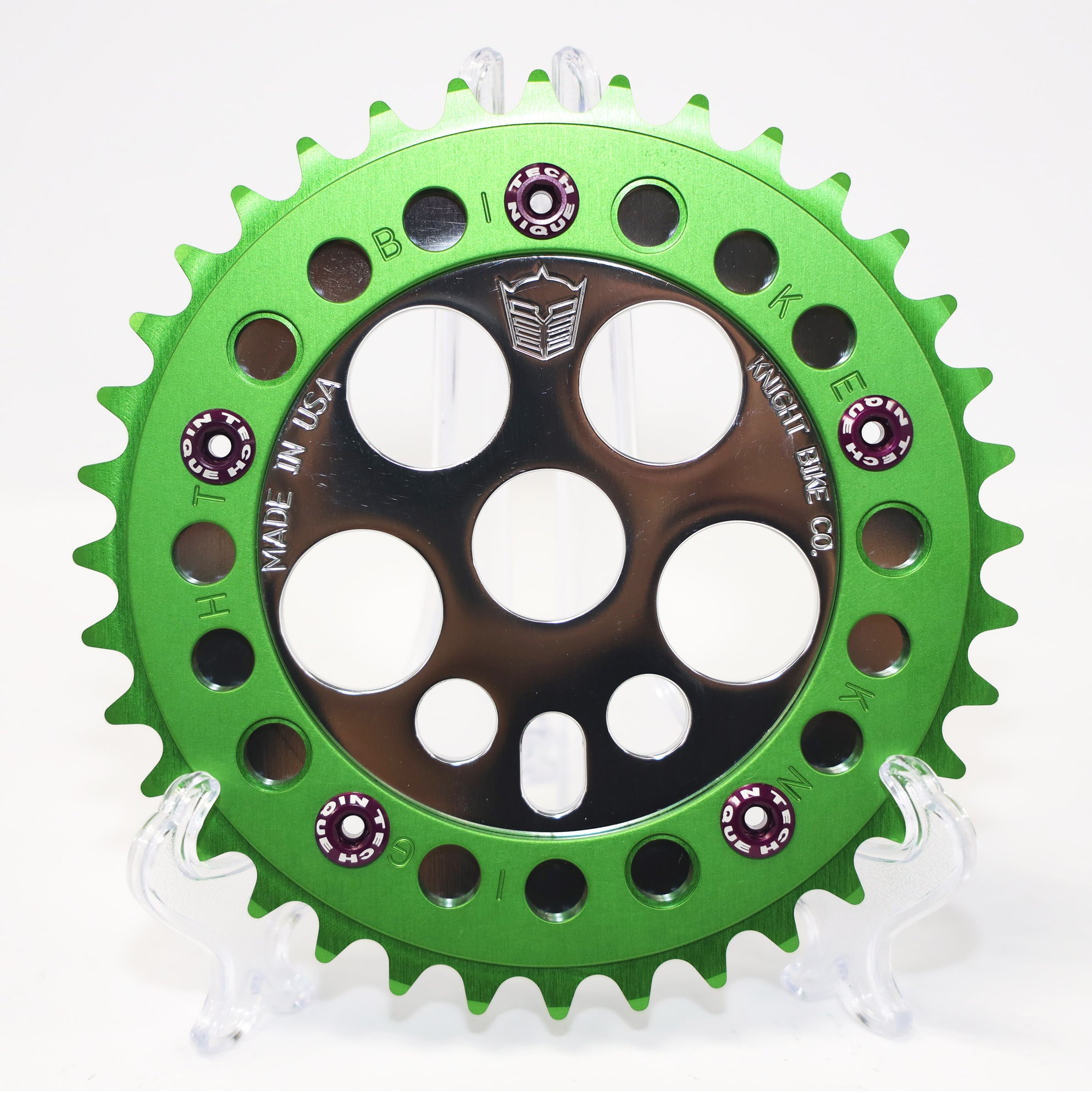 KNIGHT BIKE CO Custom Color Chrome/Green (Inside/Outside) – Frank's ...